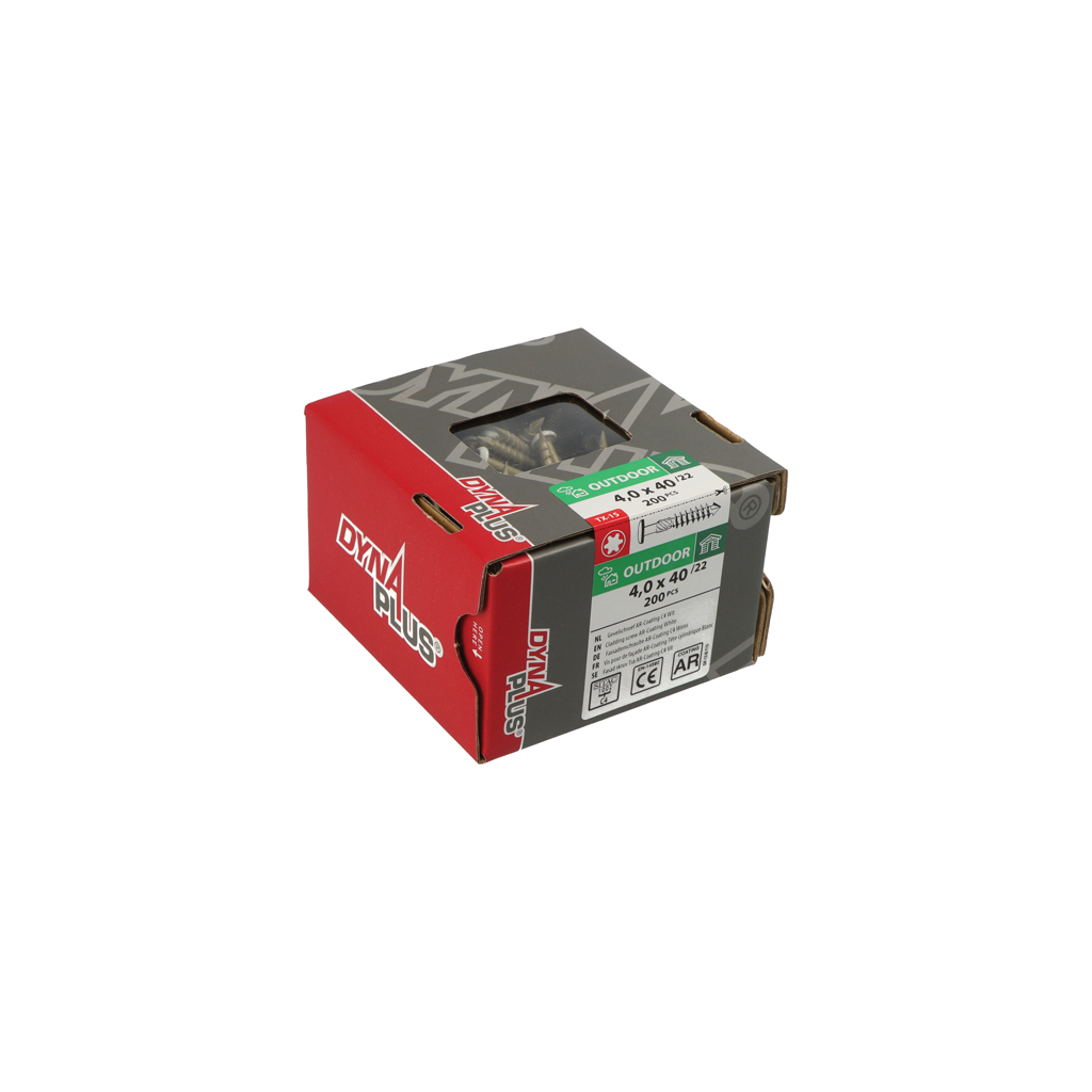 DYNAPLUS GEVELSCHROEF AR-BRONZE CK WITTE KOP TX-15 4.0X50/28 (200)