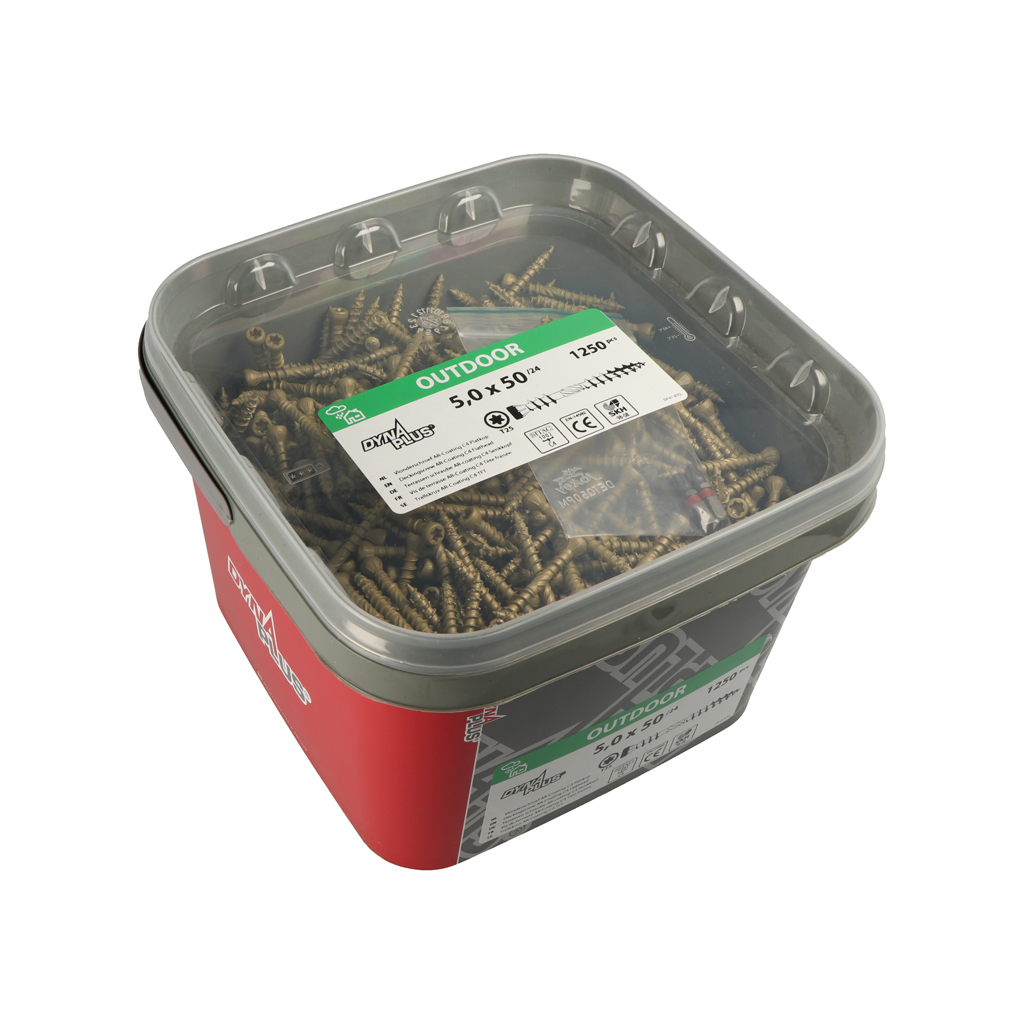 DYNAPLUS VLONDERSCHROEF XTREME AR-BRONZE PK-60° +SNIJPUNT TX-25 5.0X50 ...