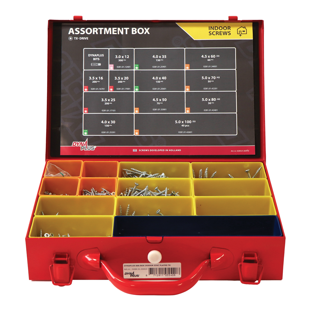 DYNAPLUS ASSORTIMENTSKOFFER INDOOR VERZINKT TX
